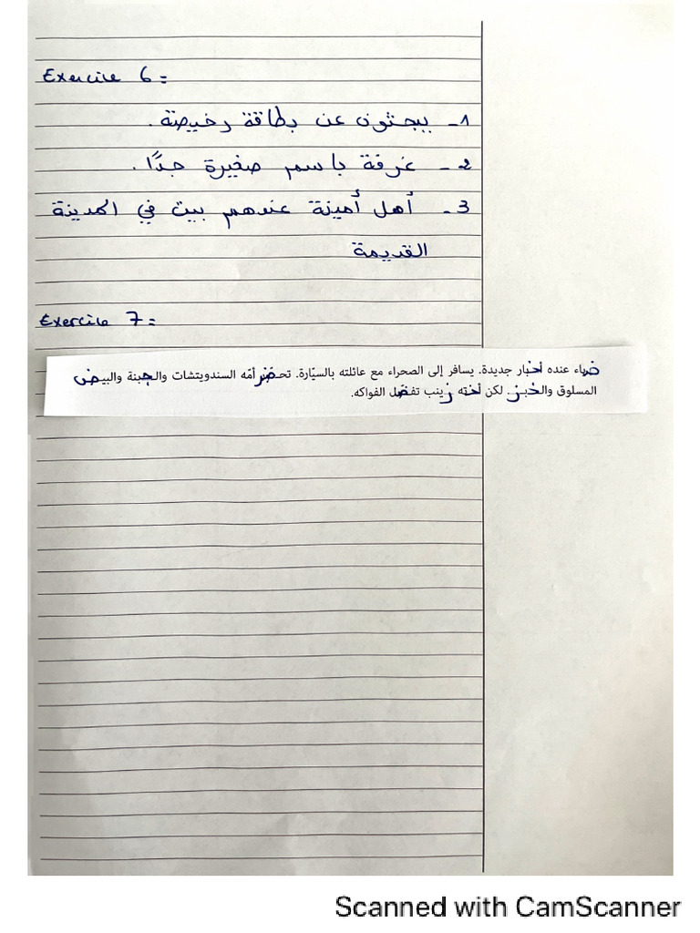 Devoir Arabe Page 3 | PDF