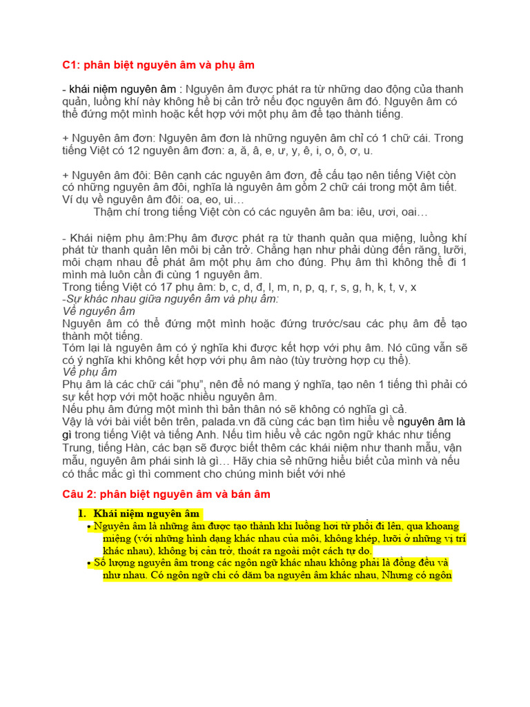 Bai Tap Chuong 2 Mon Dan Luan Ngon Ngu Dai Hoc Ha Noi 84579 | PDF