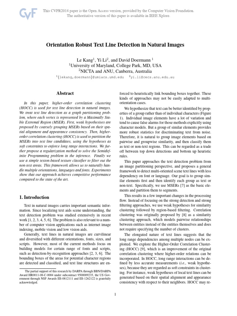 Multi-Oriented Text Line Detection | PDF | Applied Mathematics