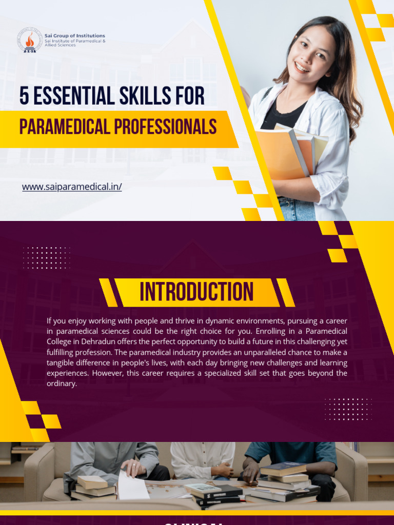 5 Essential Skills for Paramedical Professionals | PDF | Paramedic ...