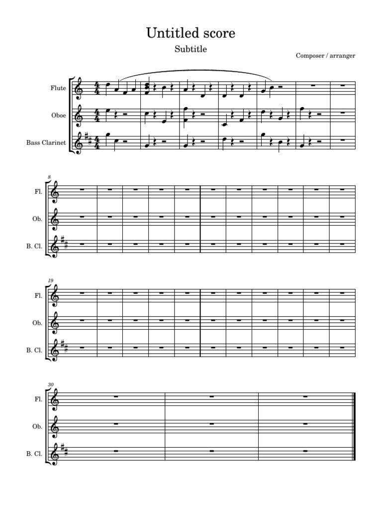 Untitled Score: Subtitle | PDF