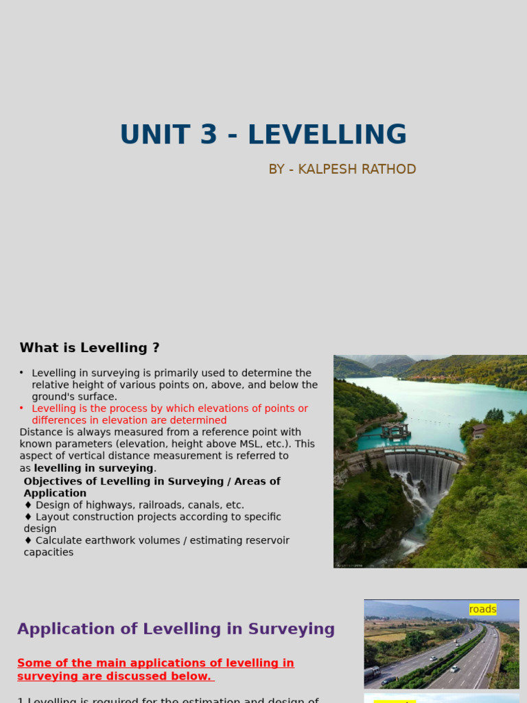 UNIT 3 - LEVELLING Final | PDF | Science & Mathematics