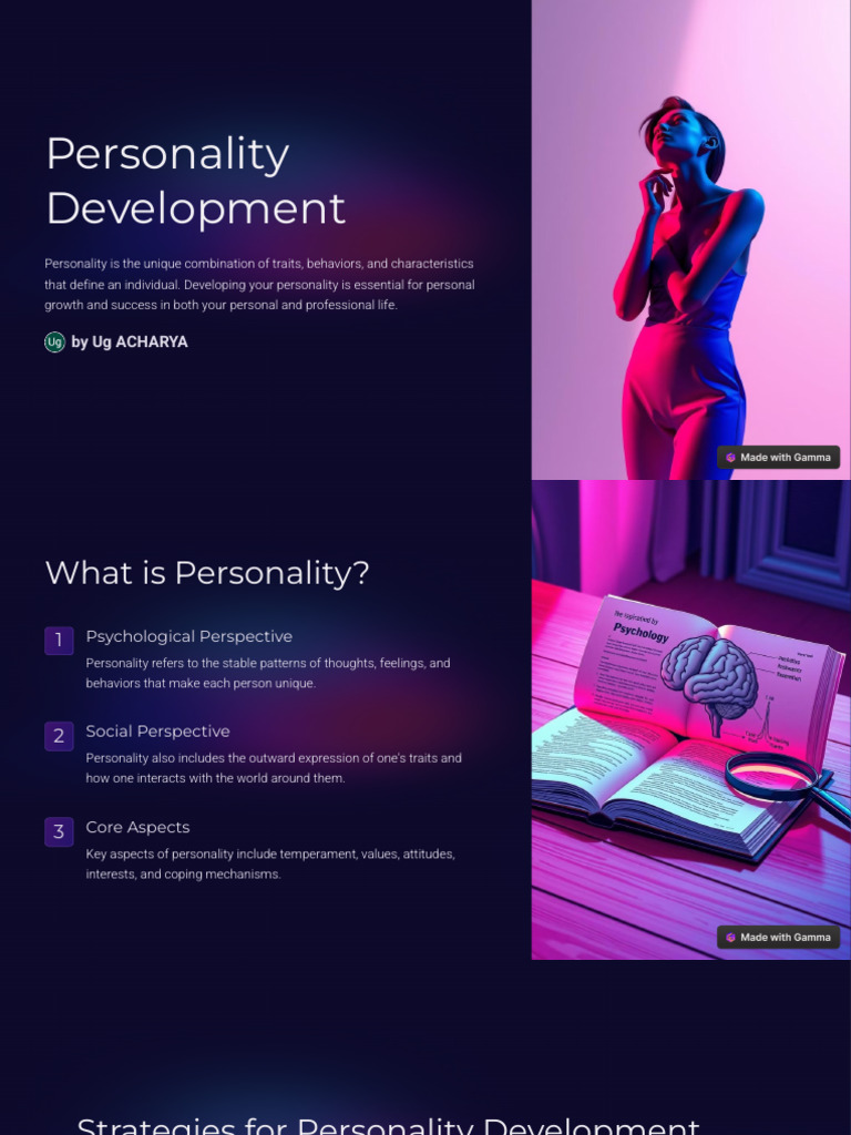 Personality Development | PDF | Mindset | Social Psychology