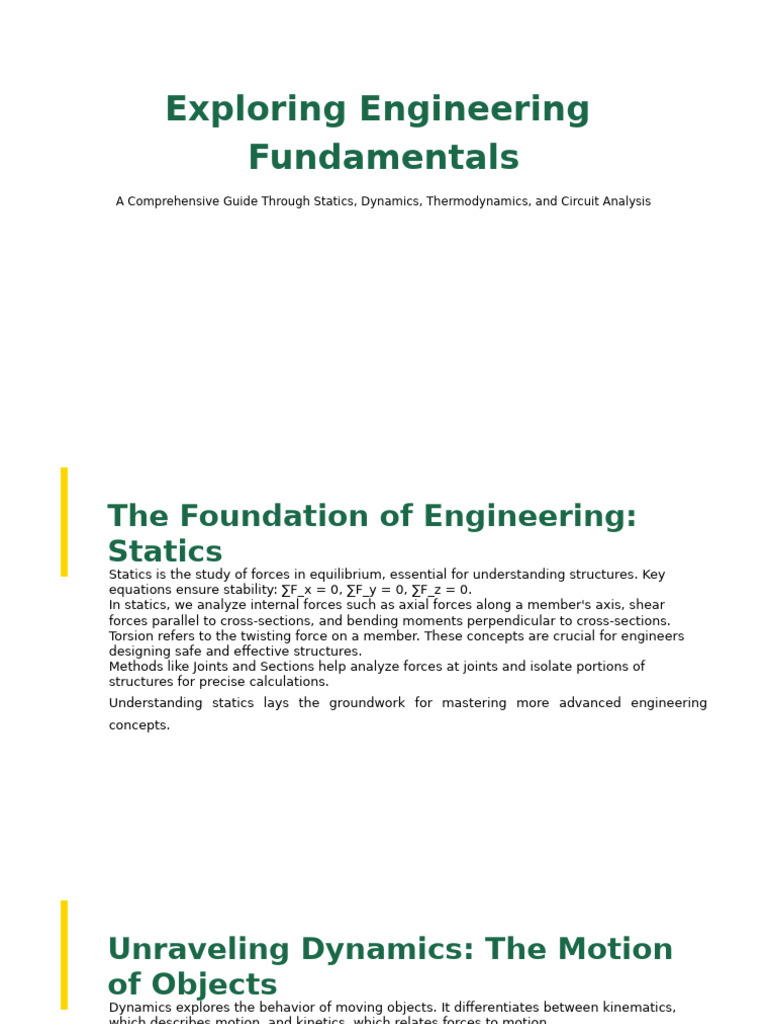 Exploring Engineering Fundamentals | PDF | Fluid Mechanics | Elasticity ...