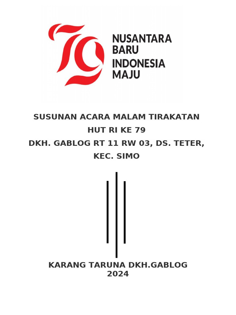 Susunan Acara DKH Gablog | PDF