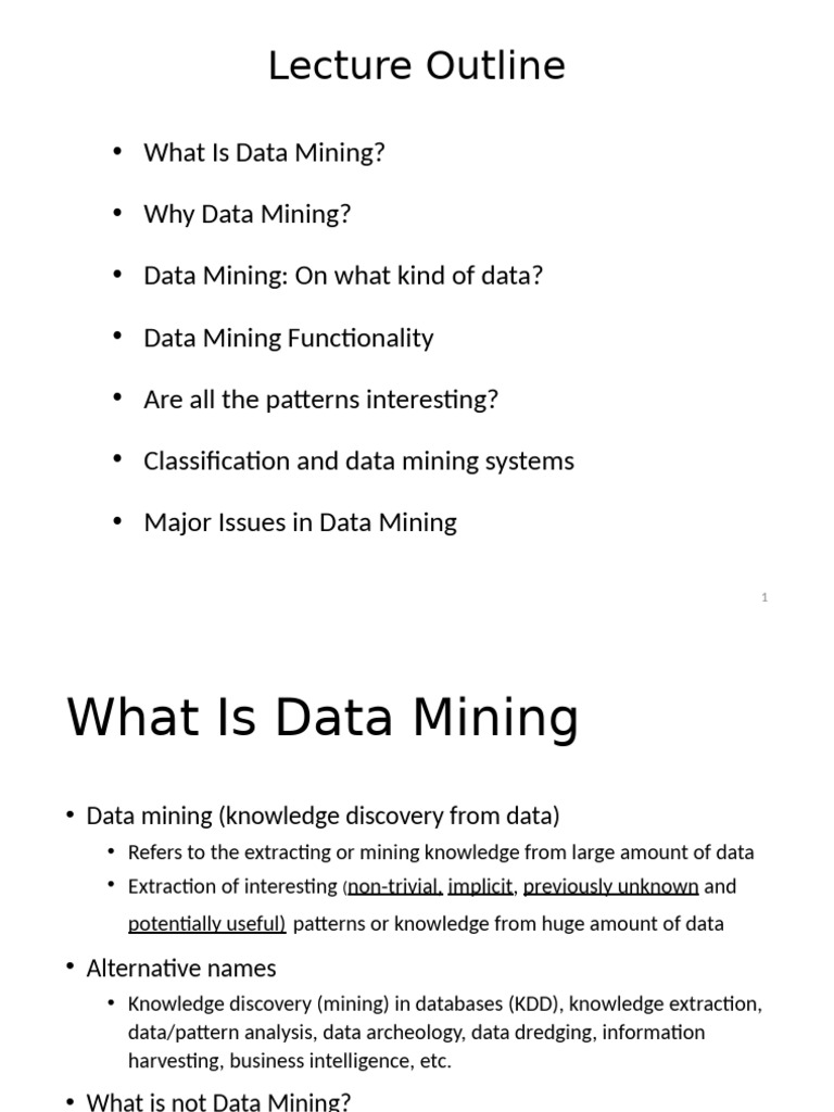 CH 1 | PDF | Databases | Data Mining