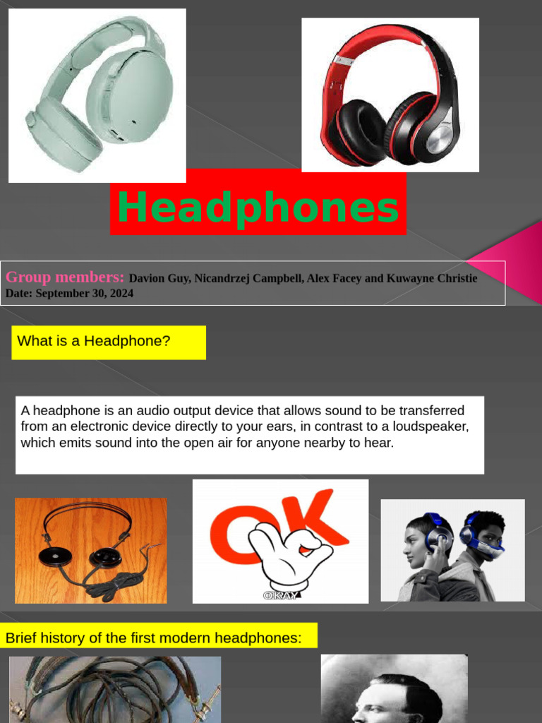 History and Types of Headphones | PDF