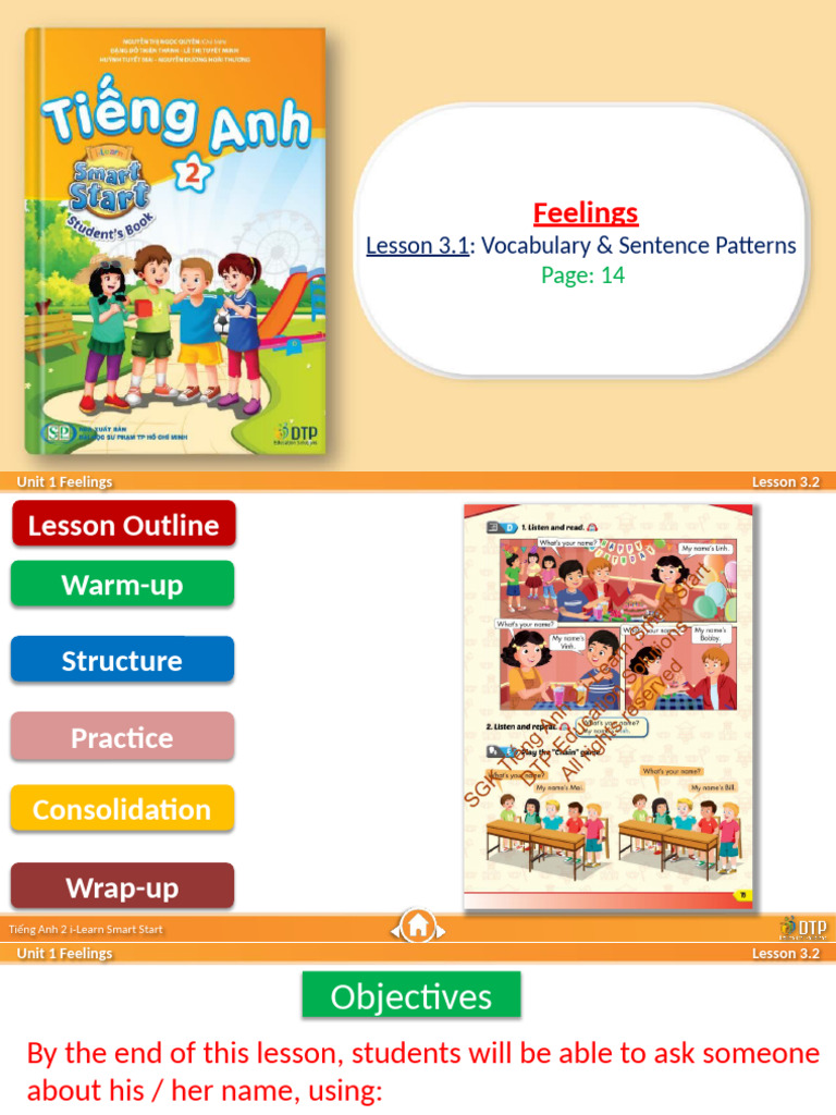English Lesson on Feelings and Names | PDF | Language Arts & Discipline
