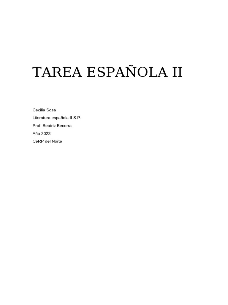 Cecilia Sosa. Tarea Esp. II. | PDF | Juan de la cruz | Amor