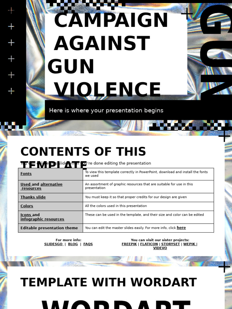 Campaign Against Gun Violence by Slidesgo | PDF | Planets | Solar System