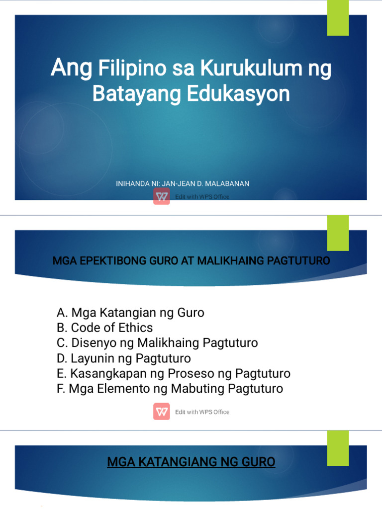 Malabanan G1 | PDF