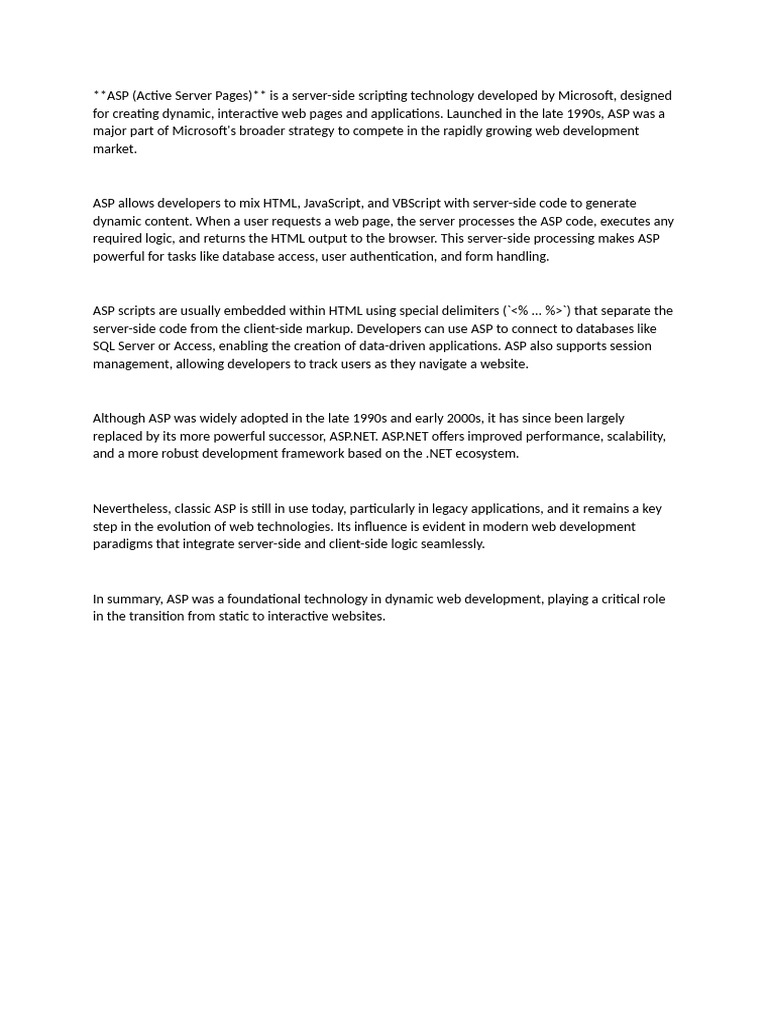 ASP | PDF