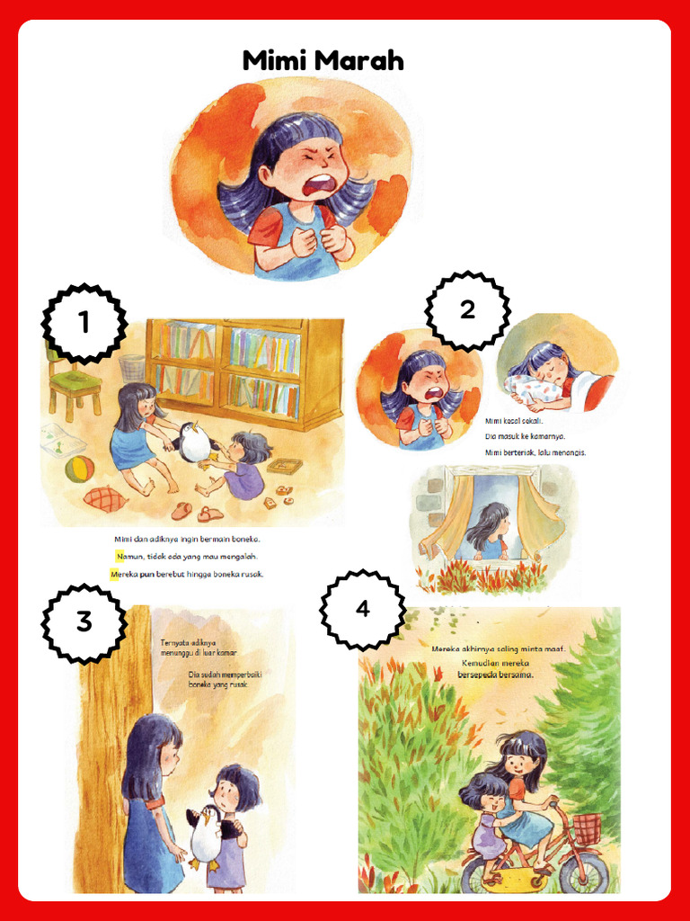 LKPD (Cerita Mimi Marah) | PDF