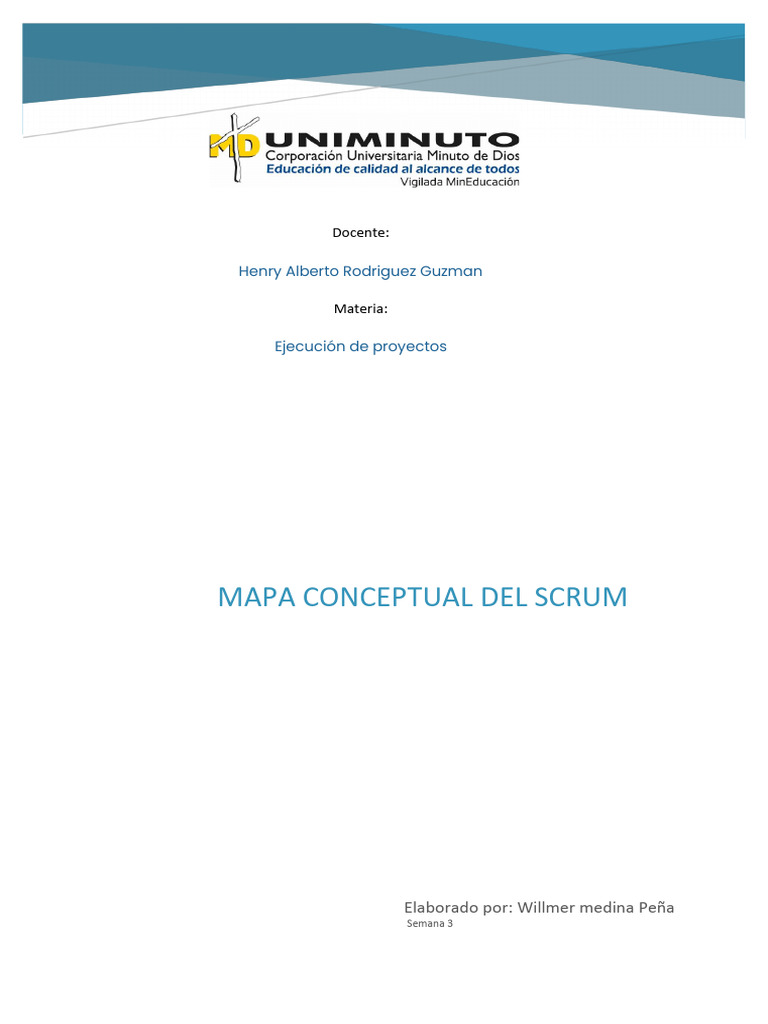 Scrum Mapa Conceptual | PDF | Scrum (desarrollo de software)