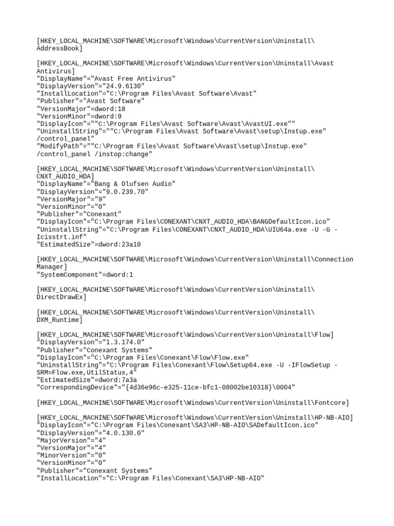 Arp | PDF | Windows Registry | Windows Xp