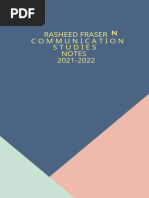 Cape Comm Studies Study Notes | PDF | Communication | Nonverbal ...