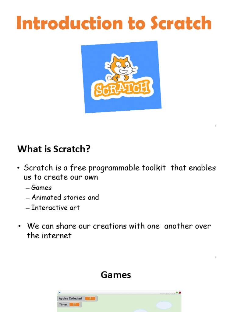 Lecture 1 Introduction To Scratch Pdf Scratch Programming 0673