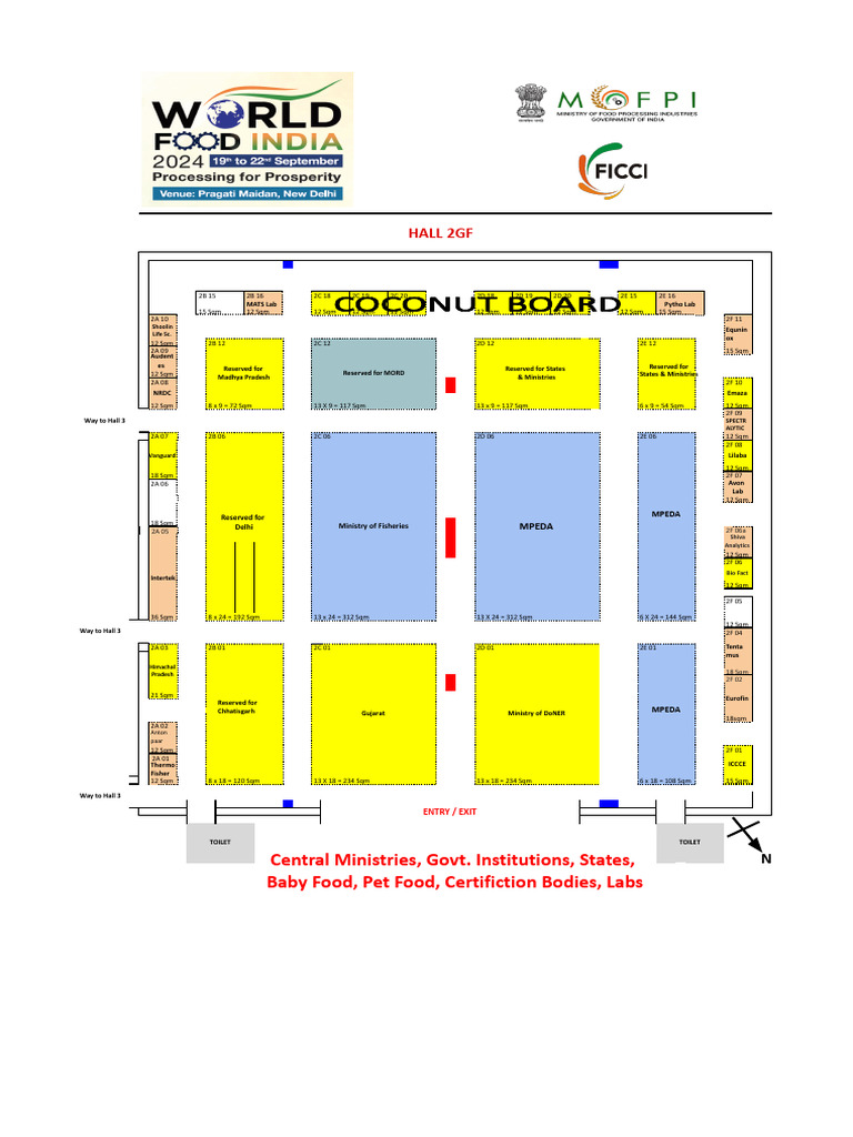 WFI - 2024 - Layout - Hall 2 | PDF