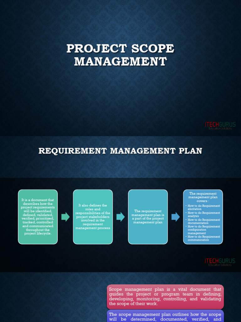 ITech Guru Scope Management PMBOK 7-1 | PDF | Project Management ...