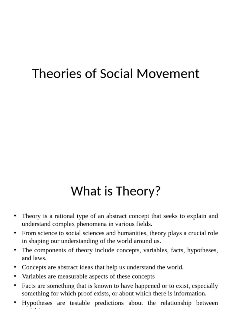 6-Theories of Social Movement | PDF | Hypothesis | Social Movements