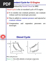 Diesel Cycle: P-V and T-S Diagrams | PDF | Heat | Building Engineering