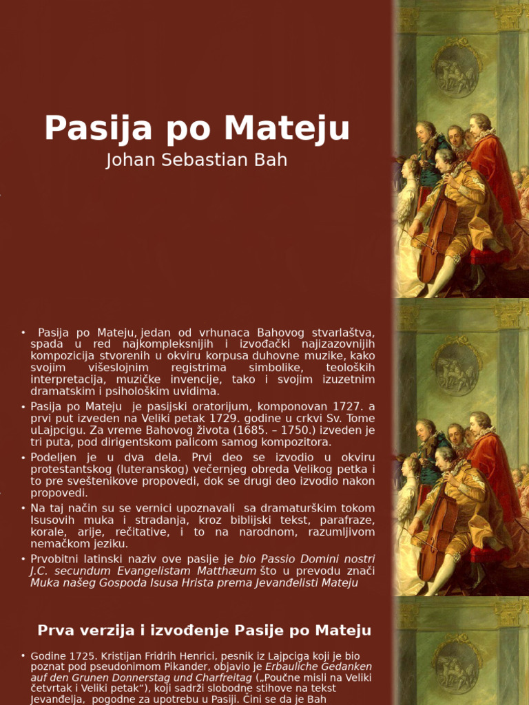 Pasija Po Mateju | PDF