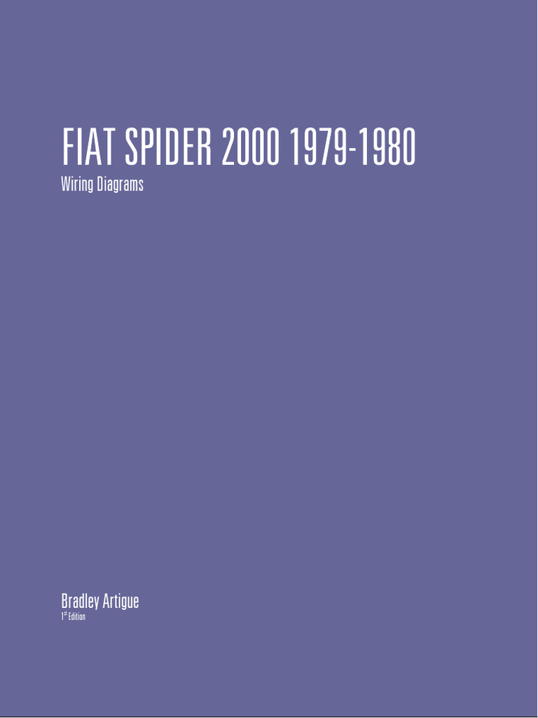 1980 FIAT Spider Wiring Diagrams | PDF | Automotive Technologies ...