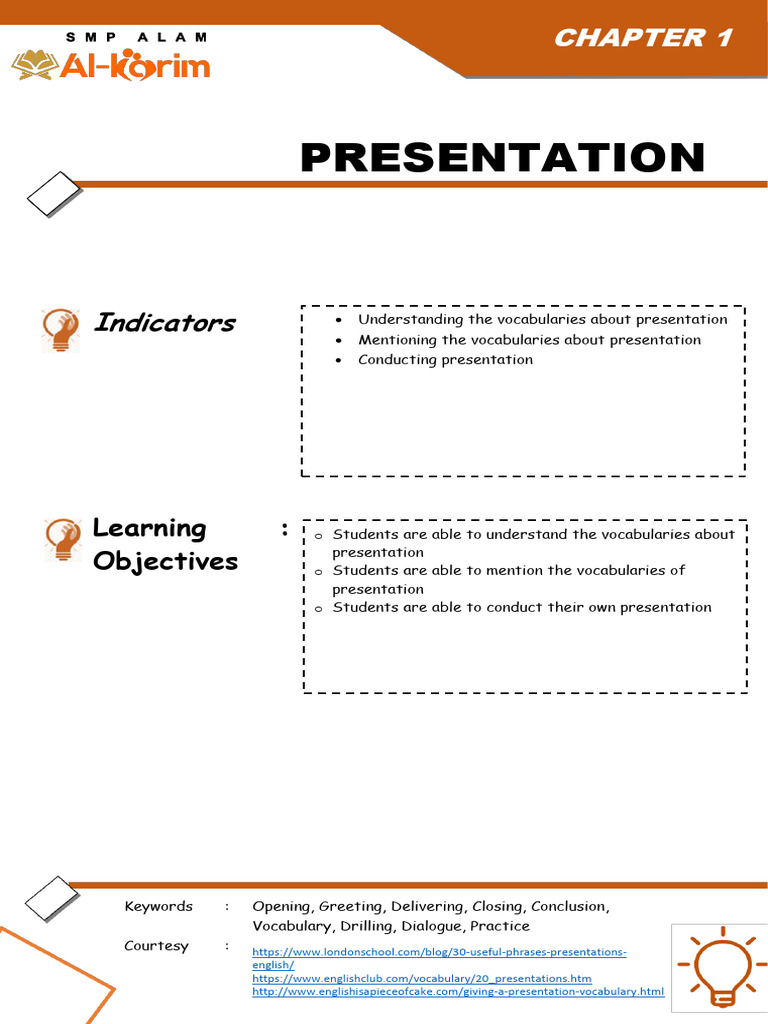 Chapter 1 Presentation | PDF | Vocabulary