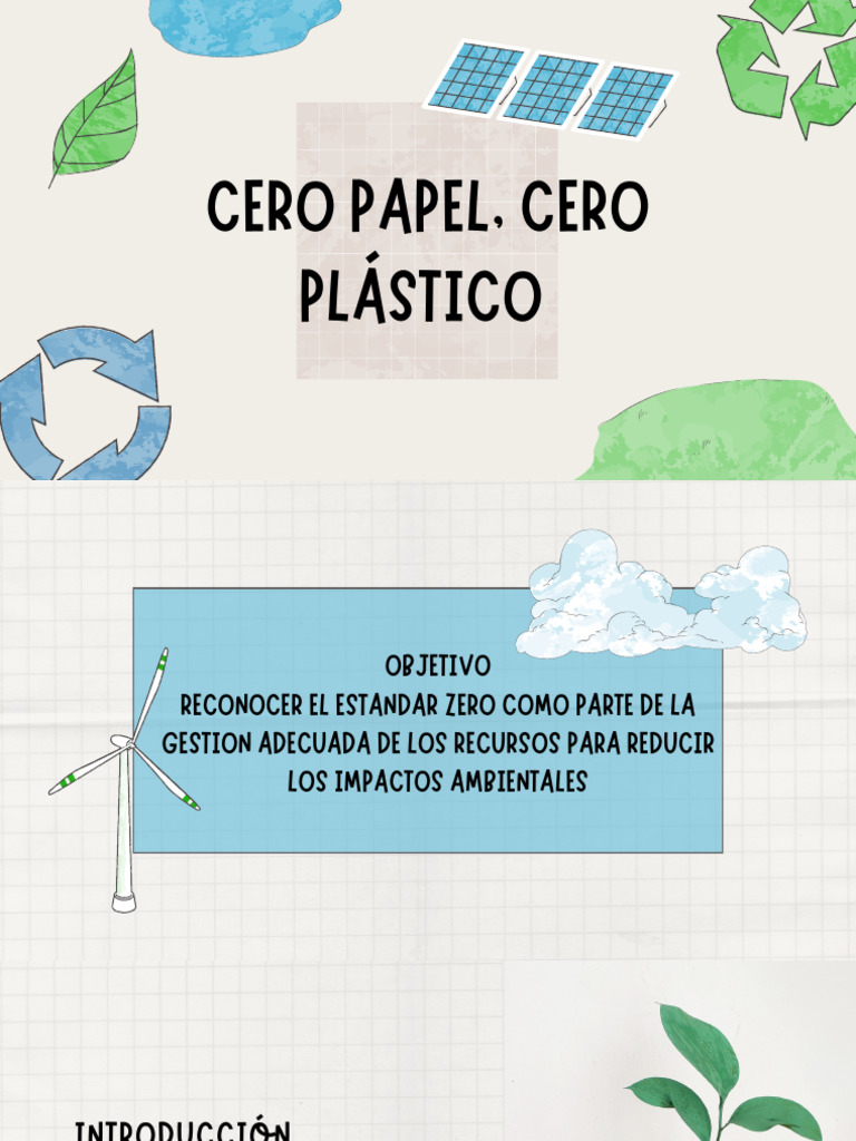 Cero Papel y Cero Plástico: Estrategias Sostenibles | PDF | El plastico ...