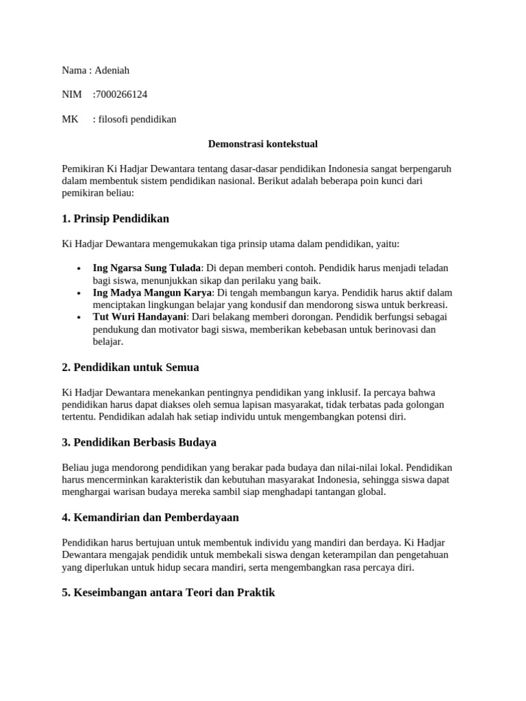 Demonstrasi Kontekstual | PDF
