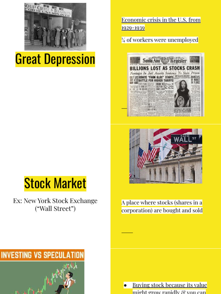 Causes of the Great Depression Explained | PDF | Great Depression ...