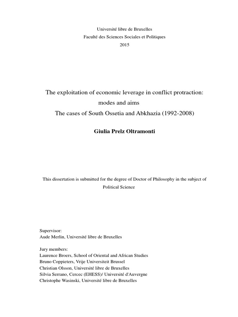 The Exploitation of Economic Leverage in | PDF | Georgia (Country)