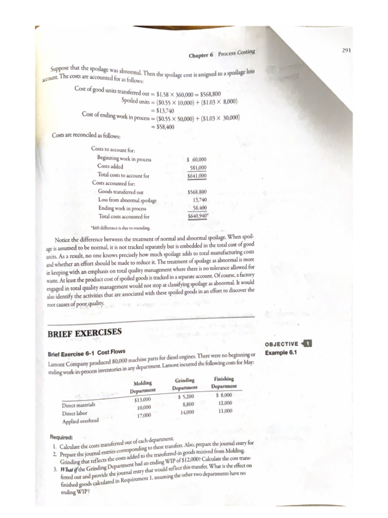 Open Process Costing Exercises 2 | PDF