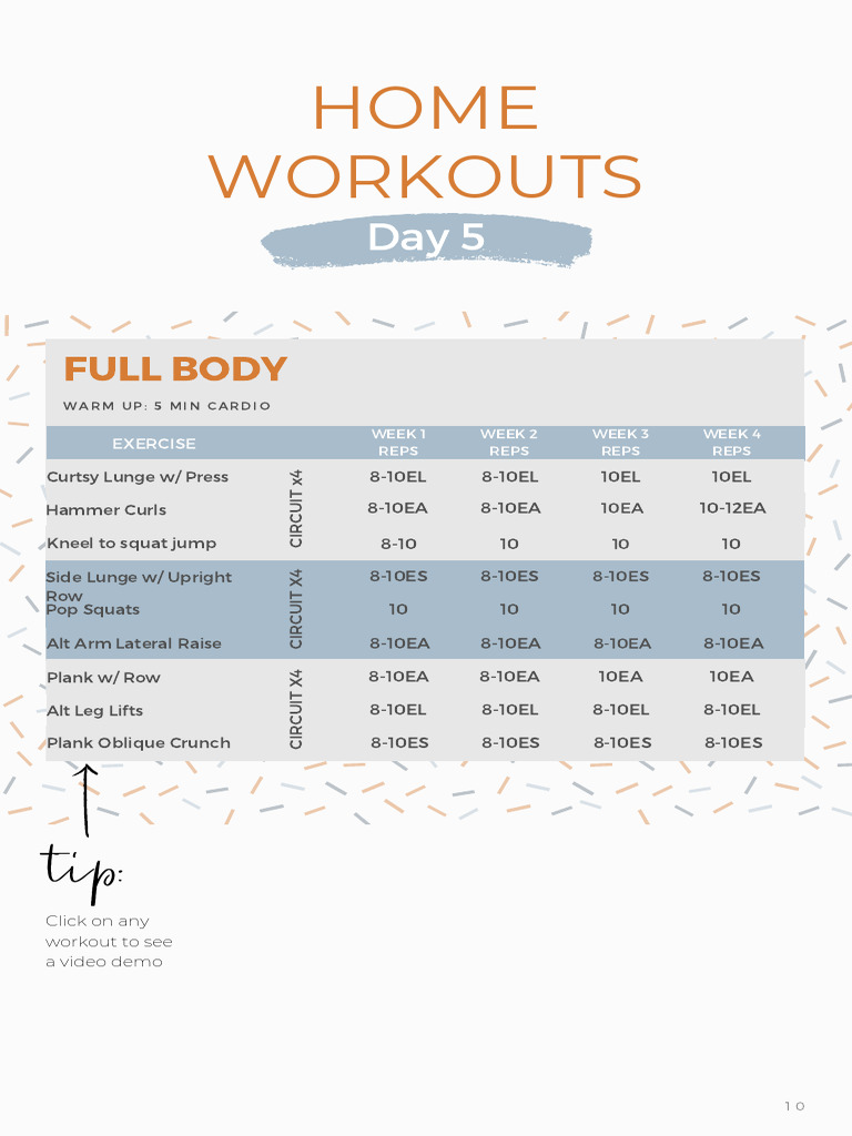 Shred Full Body Workout | PDF | Wellness