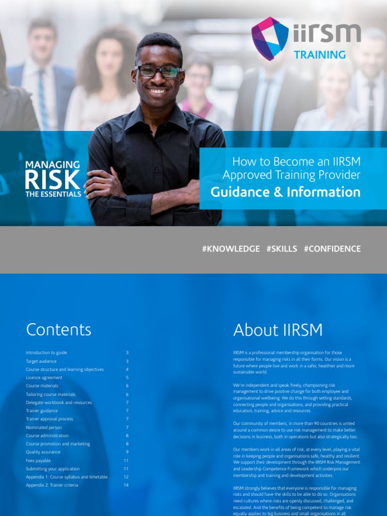 Guidance and Information To Become An IIRSM Approved Training Provider ...