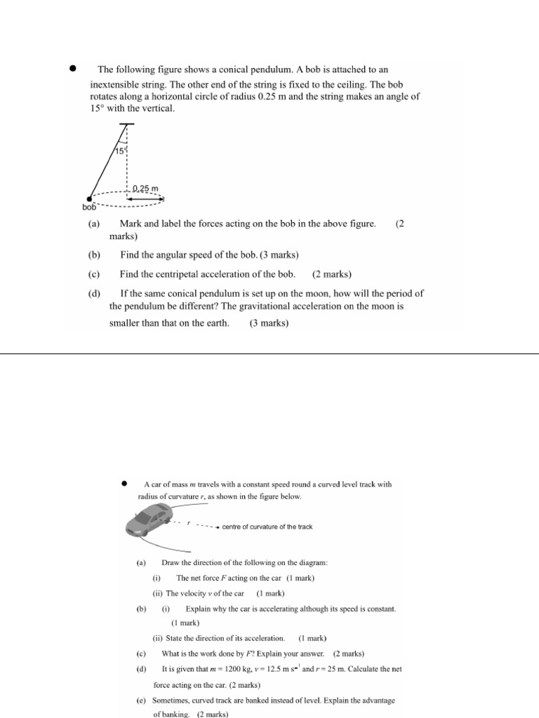 Physics Circular Motion Alec | PDF