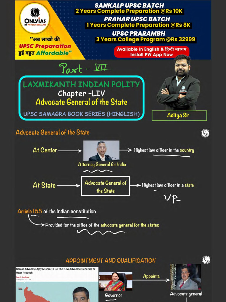 M Laxmikanth - Advocate General of State - Chapter 54: Class Notes ...