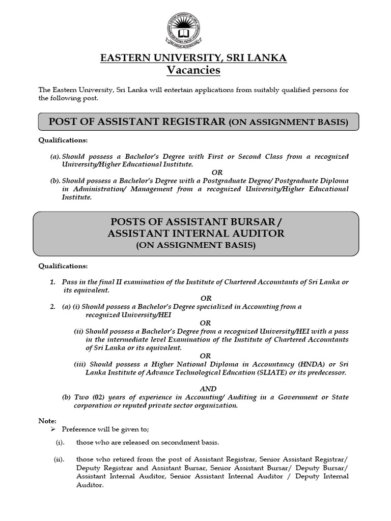 Eastern University | PDF | Academic Degree | Accountant