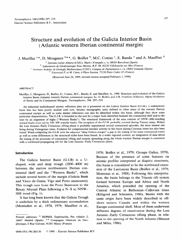 murillas | PDF | Sedimentary Basin | Rift
