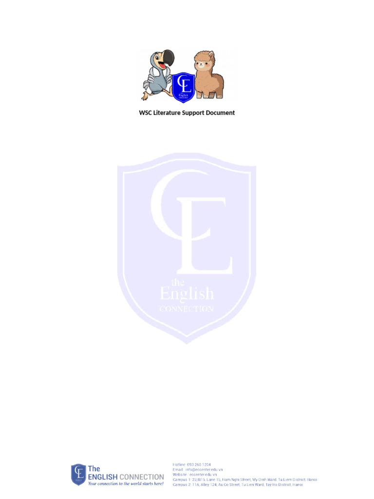 WSC Literature Support Document Charles | PDF