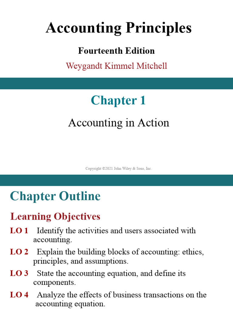 Chapter 1 - Accounting in Action | PDF | Balance Sheet | Equity (Finance)