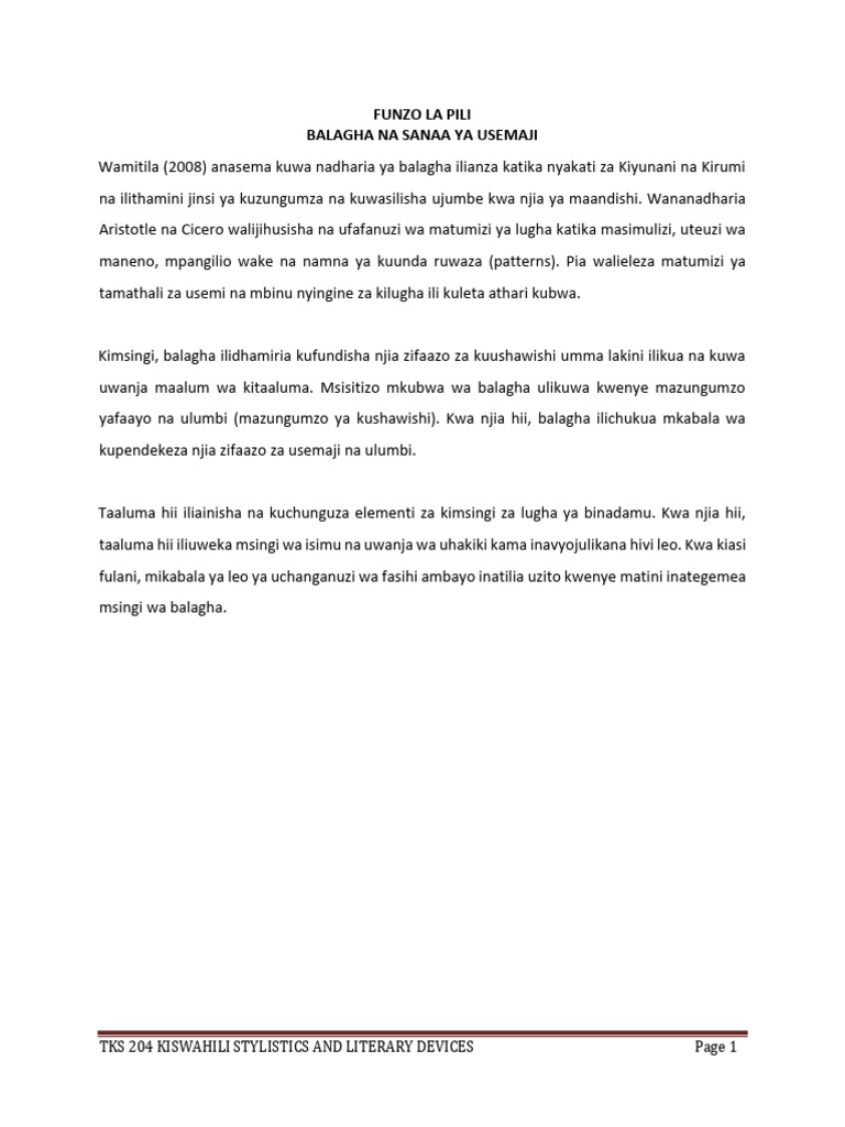TKS 204 Notes 2 | PDF TKS 204 Notes 2 | PDF