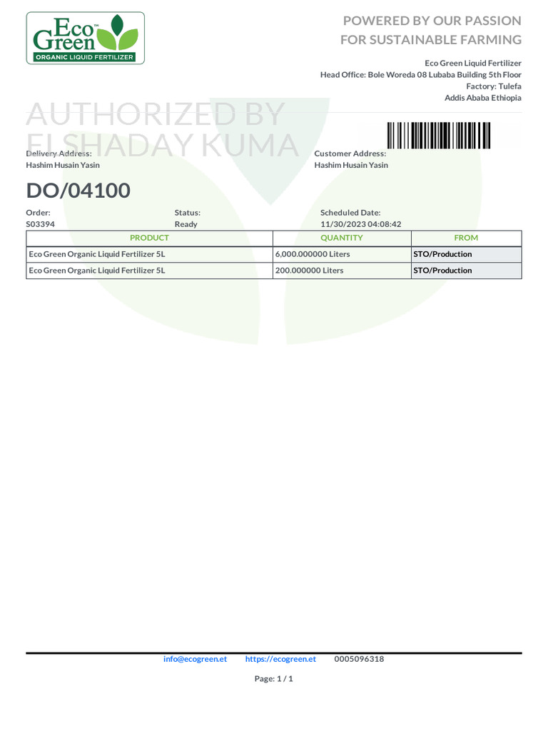 Picking Operations - Hashim Husain Yasin - DO - 04100 | PDF