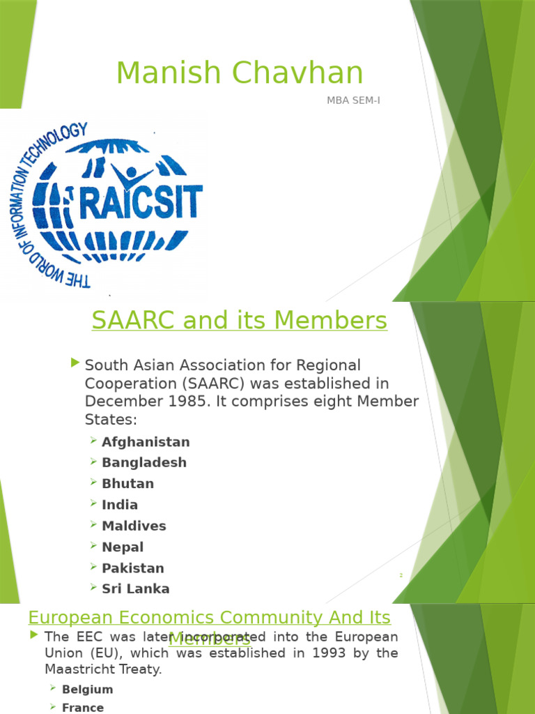SAARC and Its Members | PDF | Debits And Credits | Economies