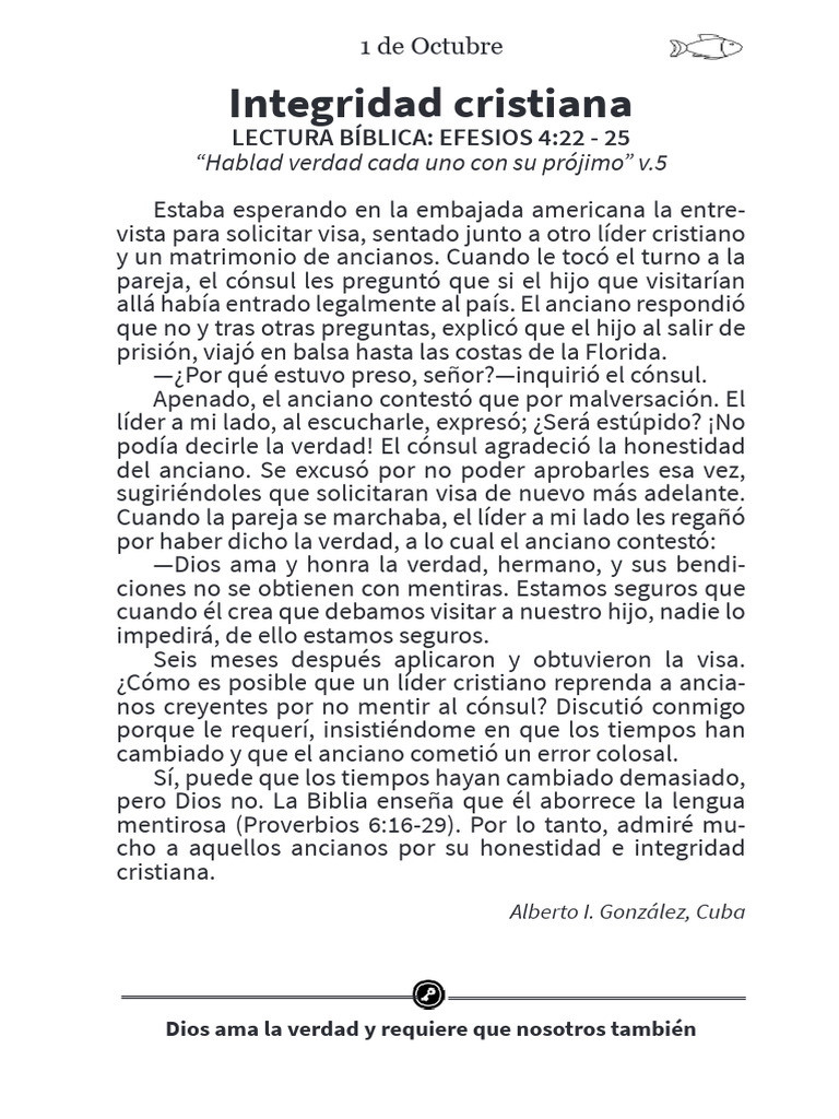 Integridad Cristiana | PDF