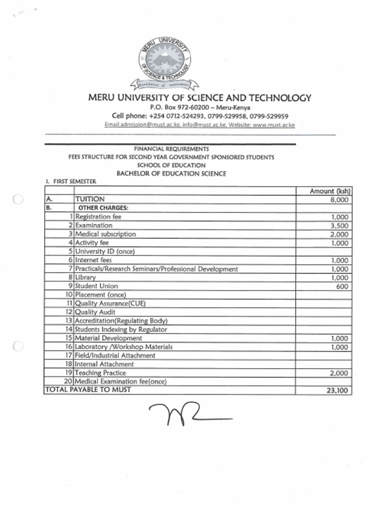 Bachelor of Education Science GOK | PDF