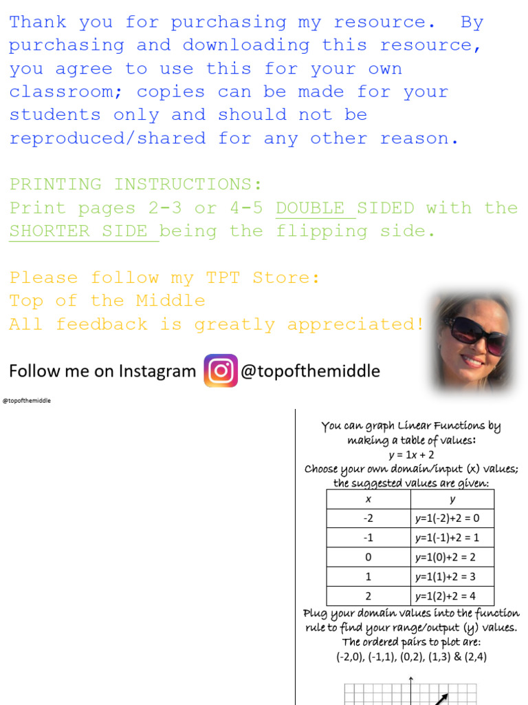 Printing Instructions: Print Pages 2-3 or 4-5 DOUBLE SIDED With The ...