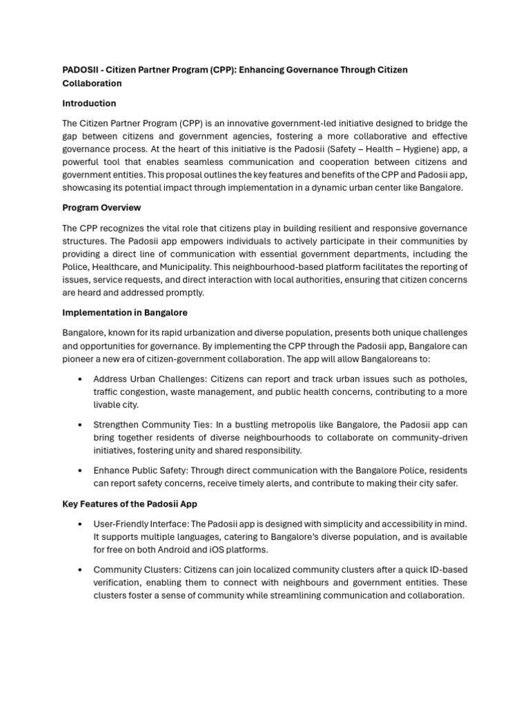 Citizenship Partner Program - Overview | PDF | Mobile App | Governance