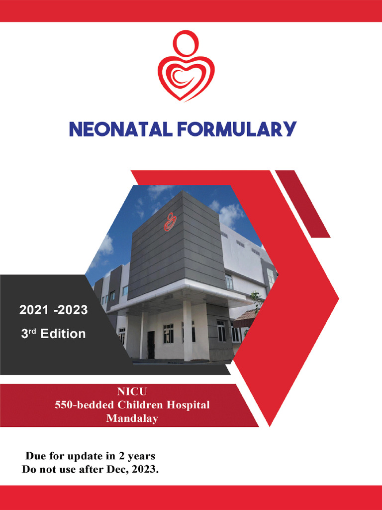 Neonatal Formulary, 3rd Ed, 2021 | PDF | Creatinine | Clinical Medicine