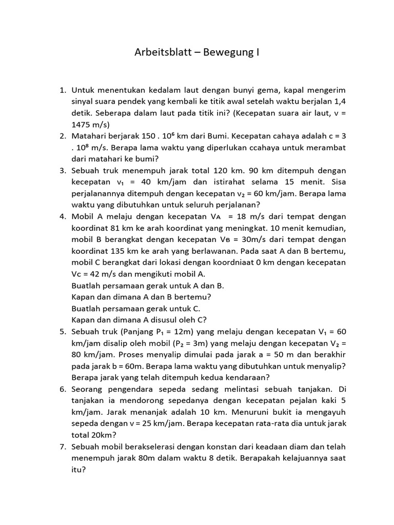 Physik | PDF | Perjalanan